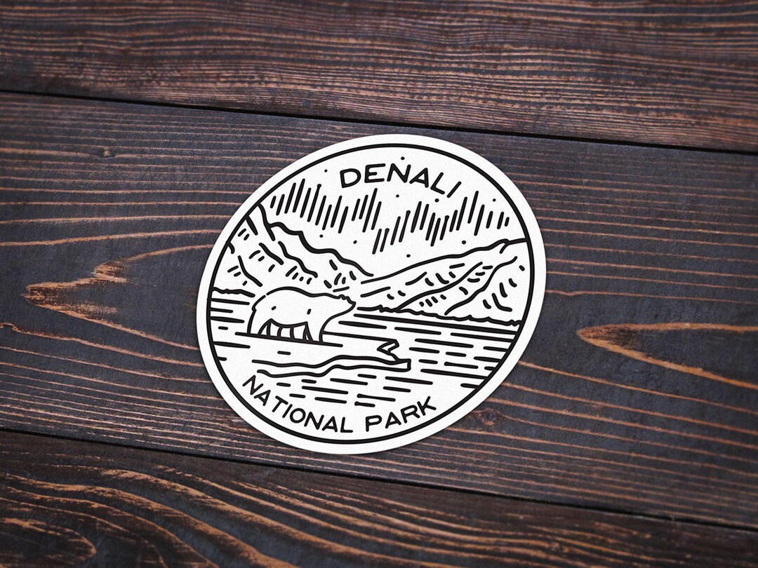Denali National Park Sticker Multiple Sizes Bumper Sticker Water Bottle ...