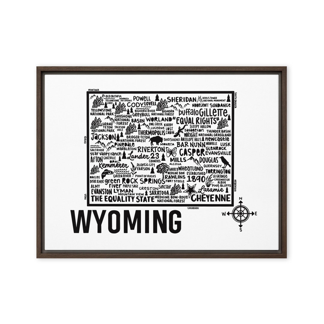 Wyoming Framed Canvas Print | Framed Print | Framed Canvas Print ...