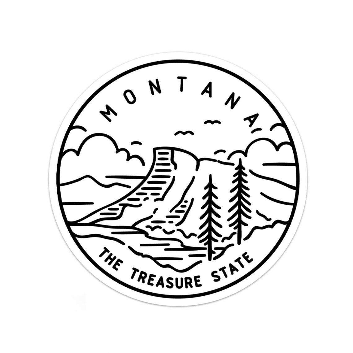 Montana Sticker Montana Decal Multiple Sizes Bumper - Etsy