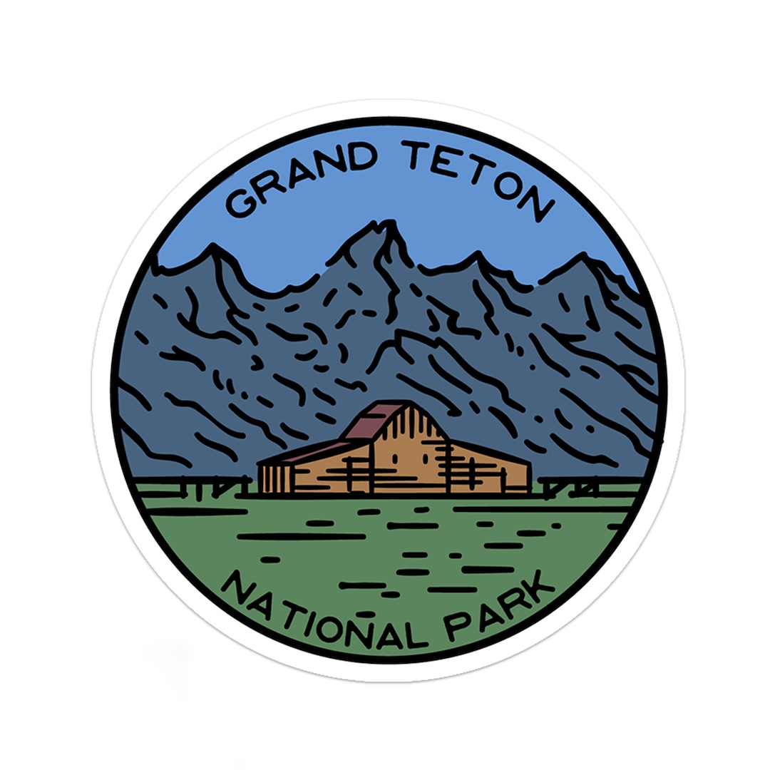 Grand Teton National Park Sticker - Etsy