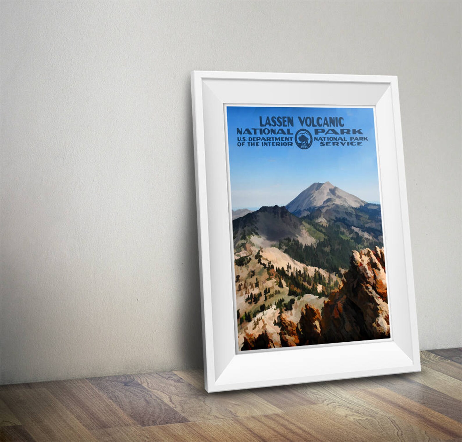 Lassen Volcanic National Park Poster | National Park Poster | National ...