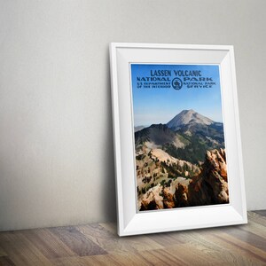 Lassen Volcanic National Park Poster | National Park Poster | National ...