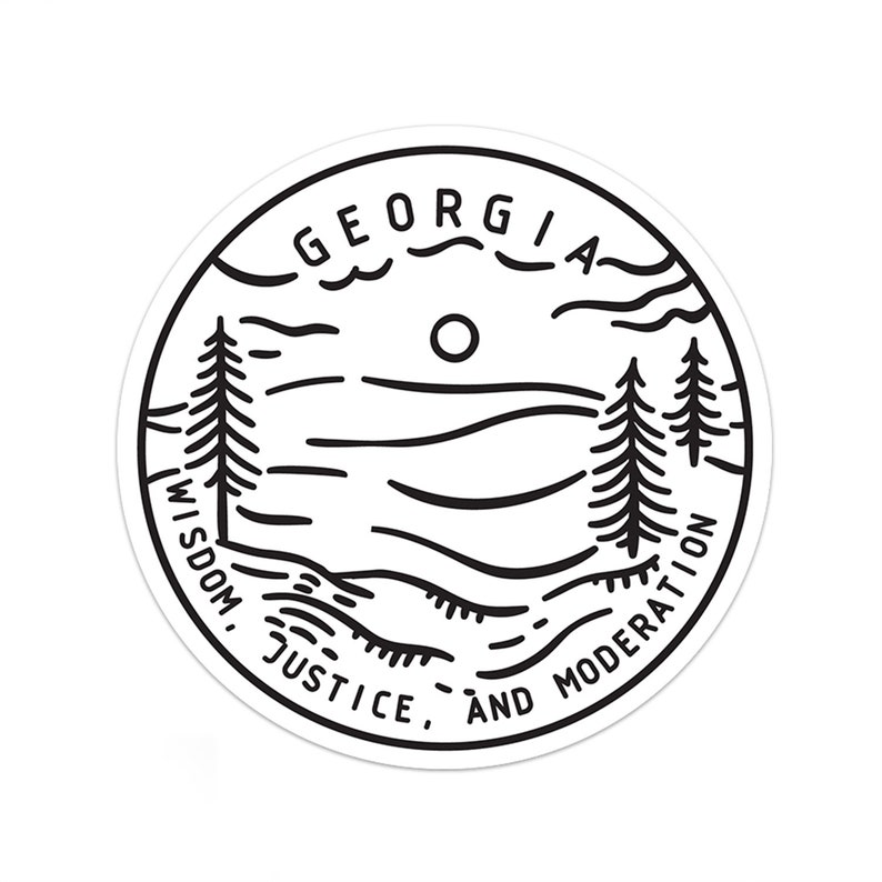 Georgia Sticker Georgia Decal Multiple Sizes Bumper - Etsy