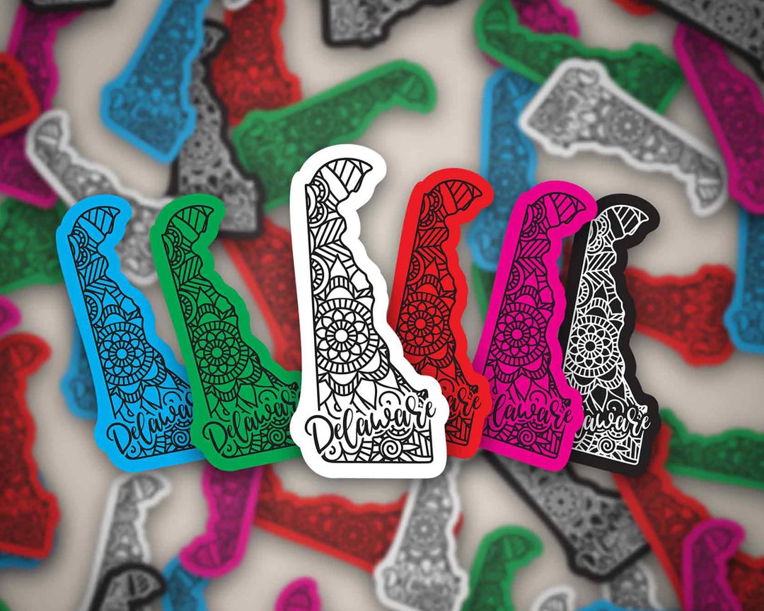 Delaware Sticker | Bumper Sticker | Bottle Sticker | Travel Sticker ...