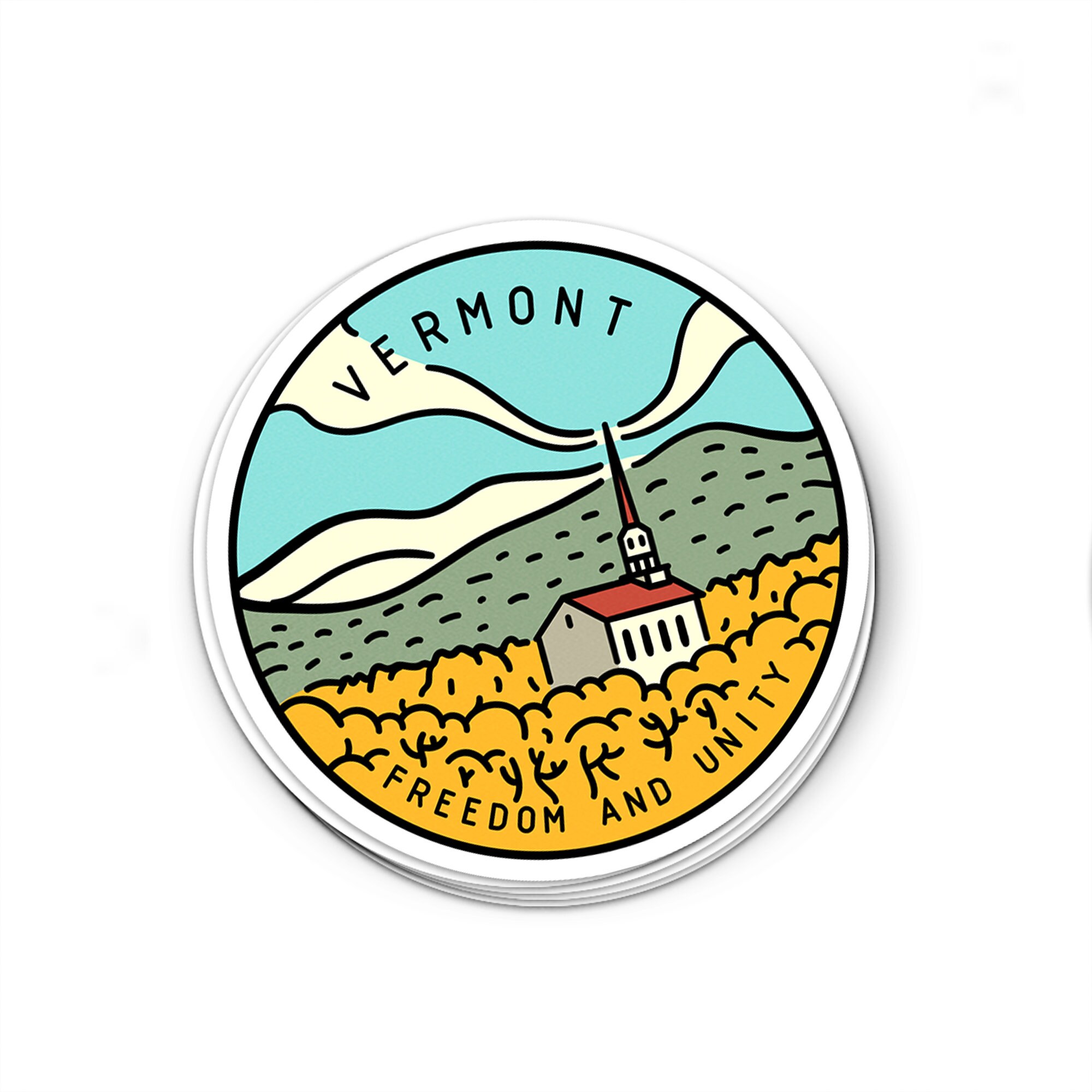 Vermont Sticker | Vermont Decal | Multiple Sizes | Bumper Sticker ...