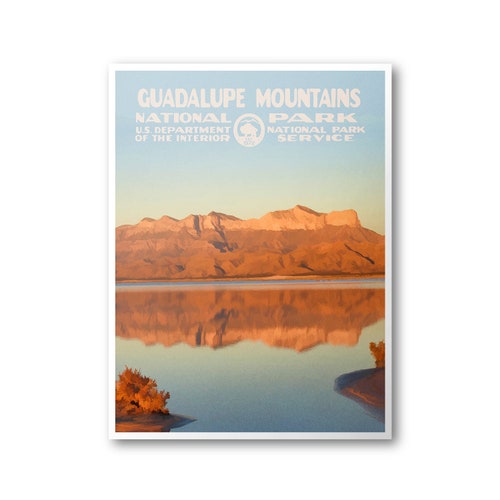 Guadalupe Mountains National Park Poster Minimalist Wall Art - Etsy