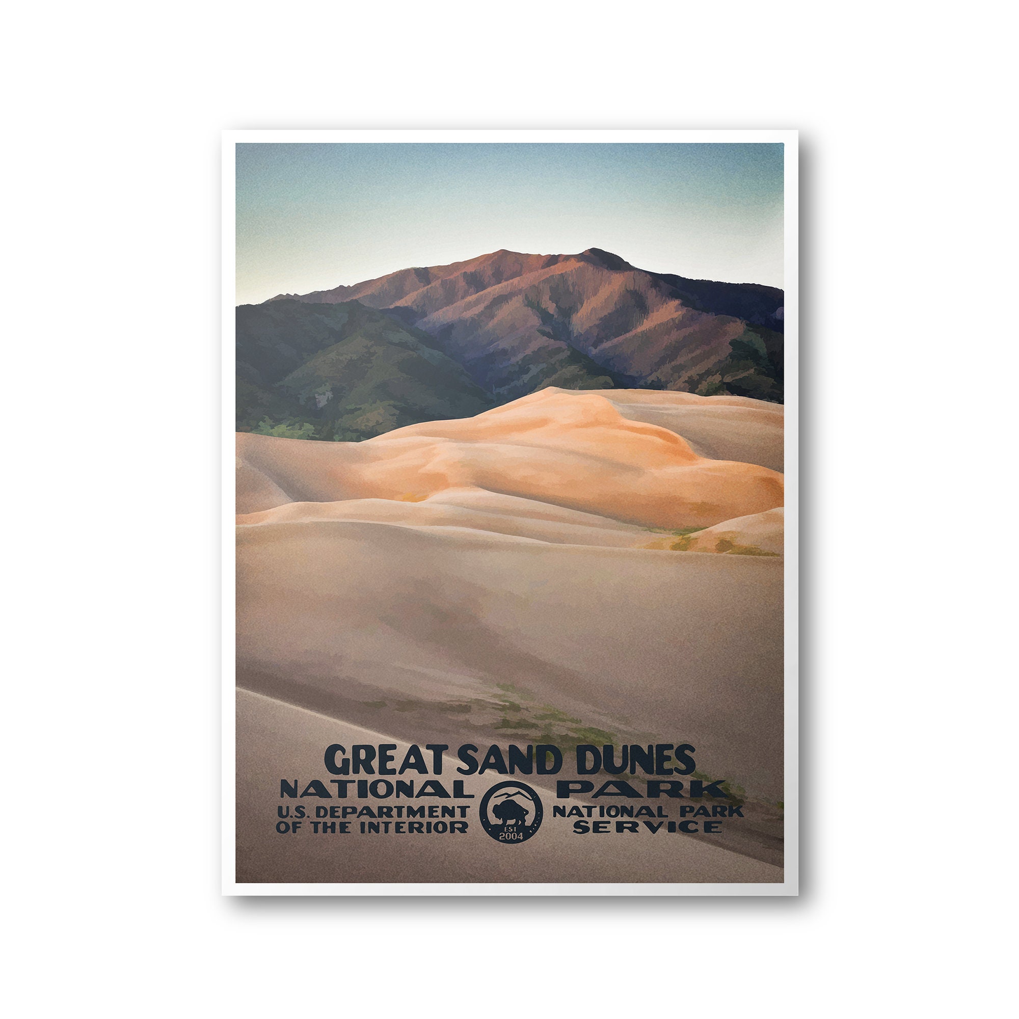 Great Sand Dunes National Park Poster - Etsy