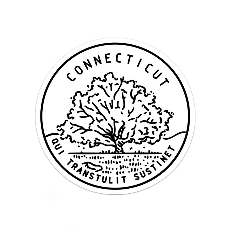 Connecticut Sticker Connecticut Decal Multiple Sizes - Etsy