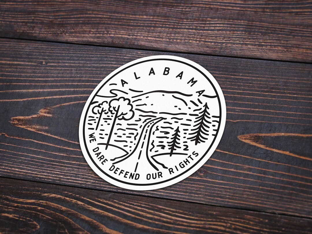 Alabama Sticker | Alabama Decal | Multiple Sizes | Bumper Sticker ...