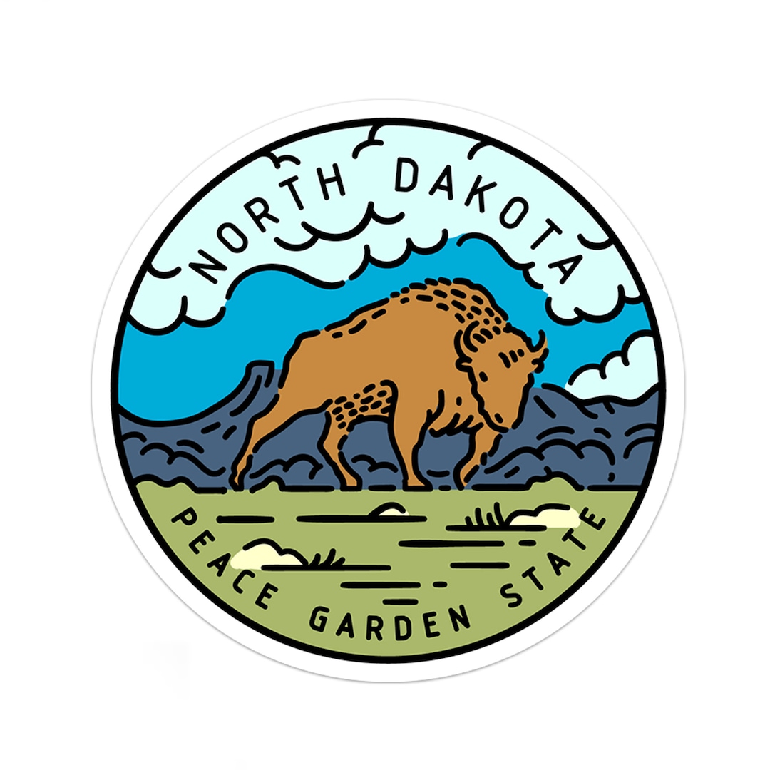 North Dakota Sticker | North Dakota Decal | Multiple Sizes | Bumper ...