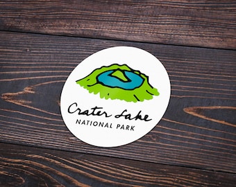 Crater Lake National Park Vinyl Sticker - Etsy