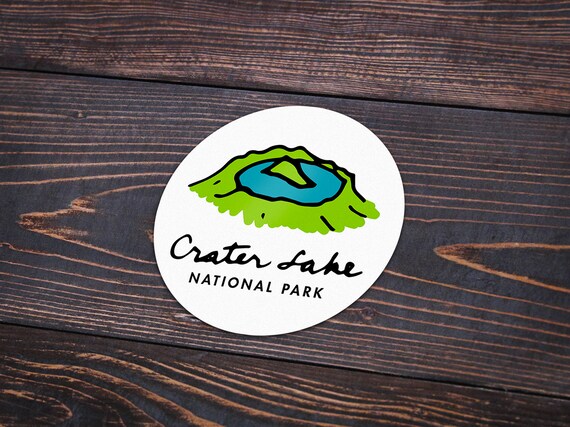 Crater Lake National Park Sticker National Park Decal | Etsy