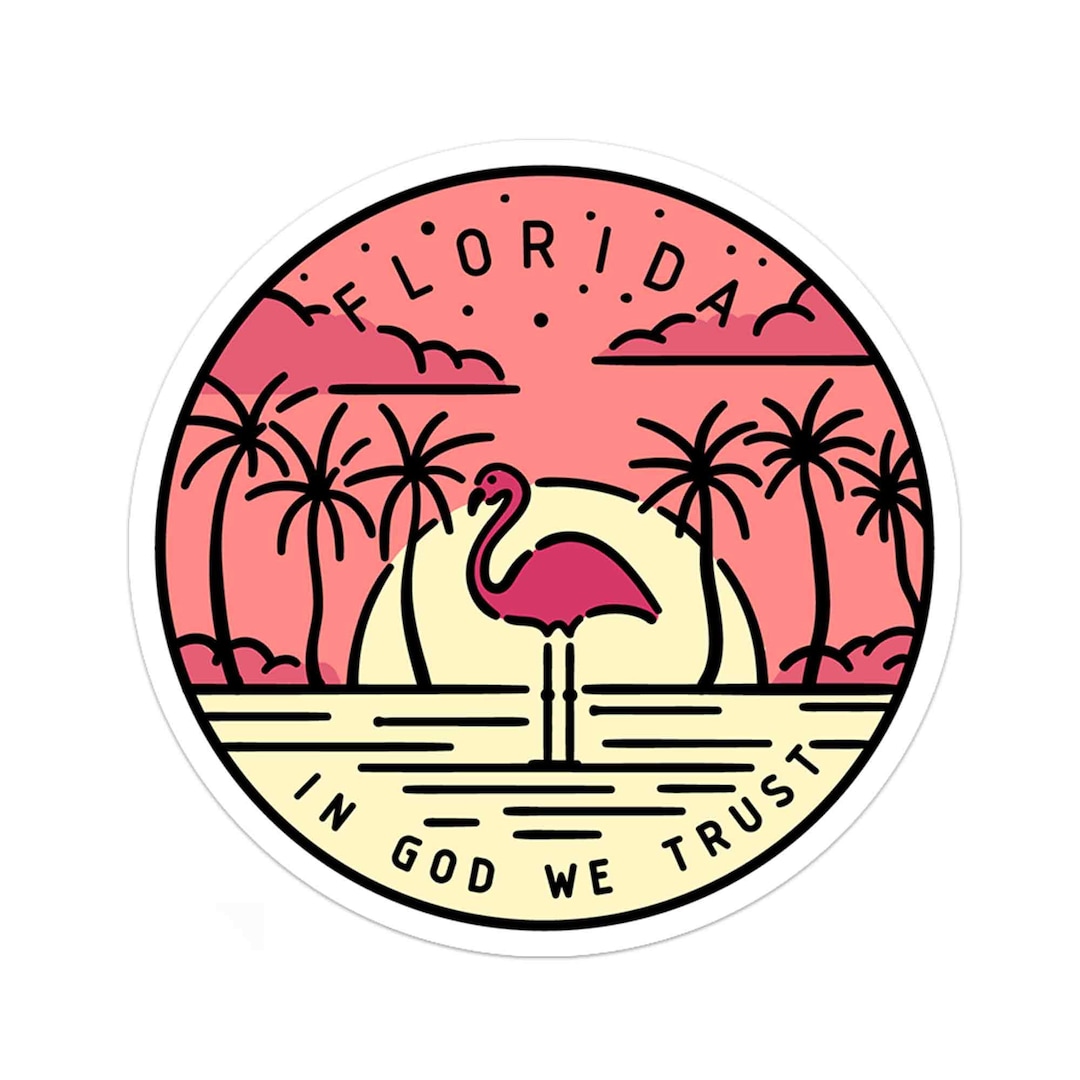 Florida Sticker | Florida Decal | Multiple Sizes | Bumper Sticker ...