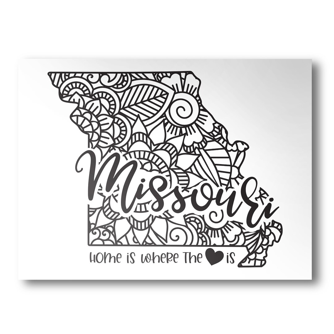 Missouri Poster | Minimalist State Poster | Wall Art | State Poster ...