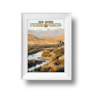 Big Bend National Park Poster | National Park Poster | National Park ...