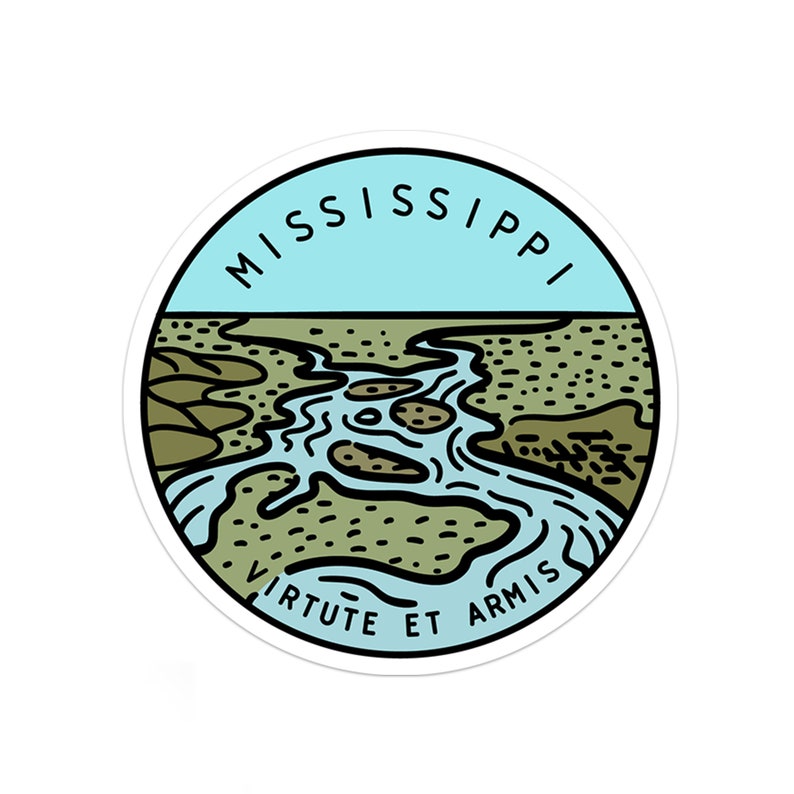 Mississippi Sticker | Mississippi Decal | Multiple Sizes | Bumper ...