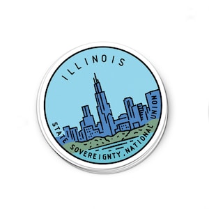 Illinois Sticker | Illinois Decal | Multiple Sizes | Bumper Sticker ...