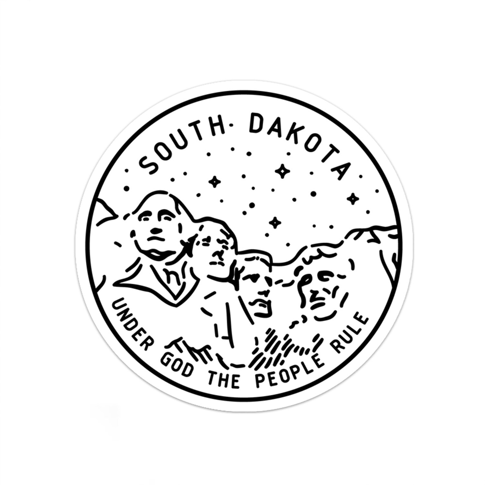 South Dakota Sticker South Dakota Decal Multiple Sizes - Etsy