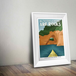 Pictured Rocks National Lakeshore Poster | Subpar Parks Poster - Etsy