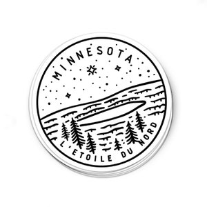 Minnesota Sticker | Minnesota Decal | Multiple Sizes | Bumper Sticker ...