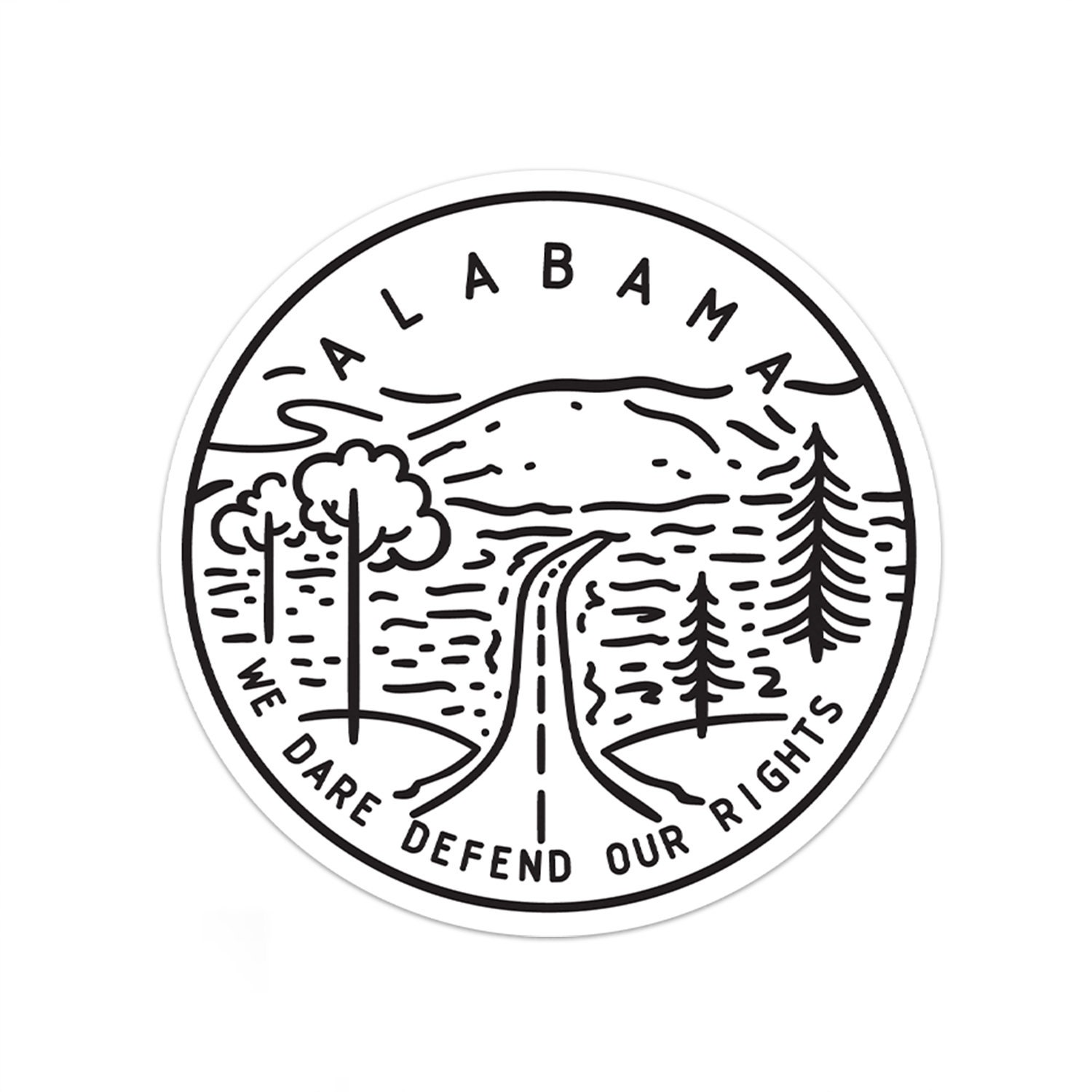 Alabama Sticker Alabama Decal Multiple Sizes Bumper - Etsy