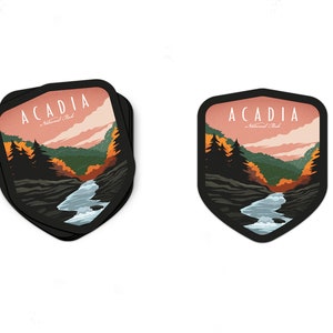 Acadia National Park Sticker | Multiple Sizes | Bumper Sticker | Water ...