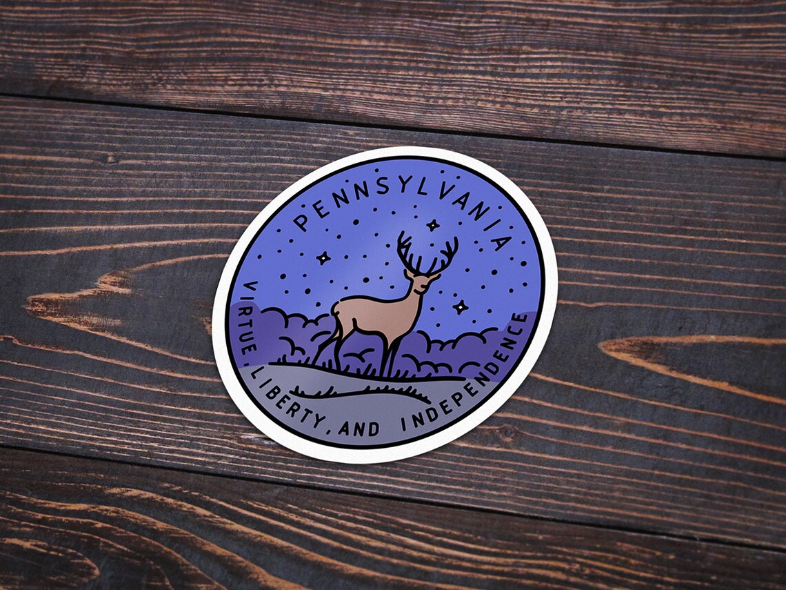 Pennsylvania Sticker | Pennsylvania Decal | Multiple Sizes | Bumper ...