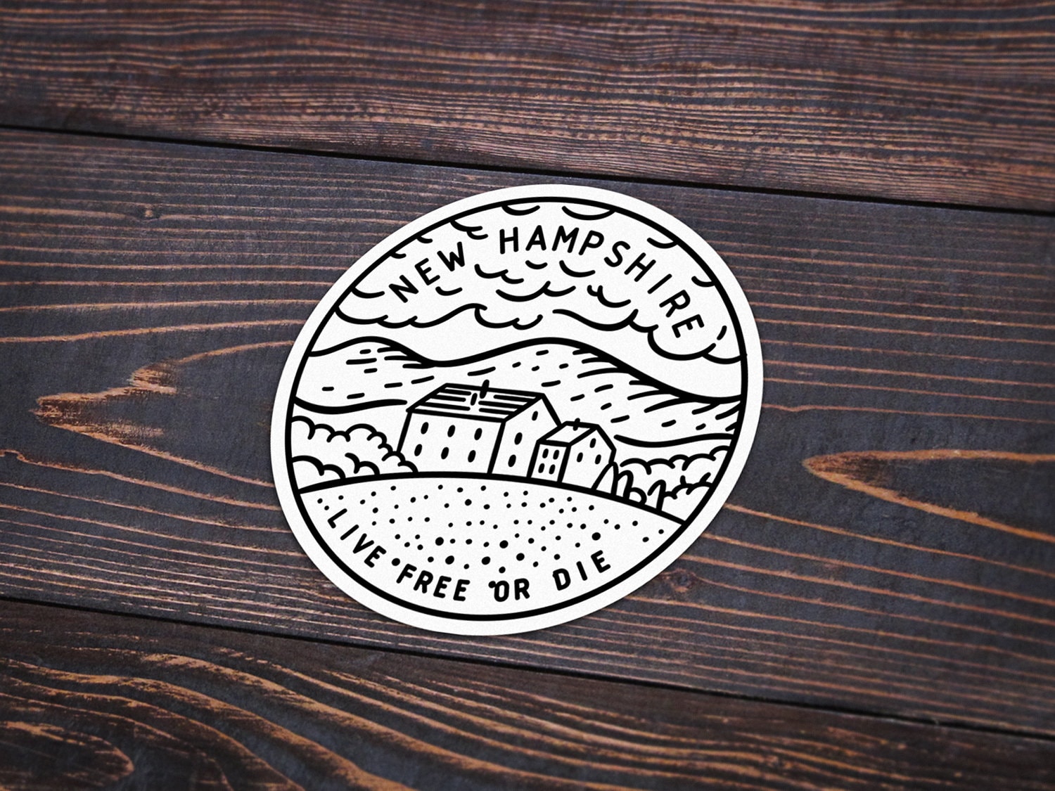 New Hampshire Sticker New Hampshire Decal Multiple Sizes - Etsy