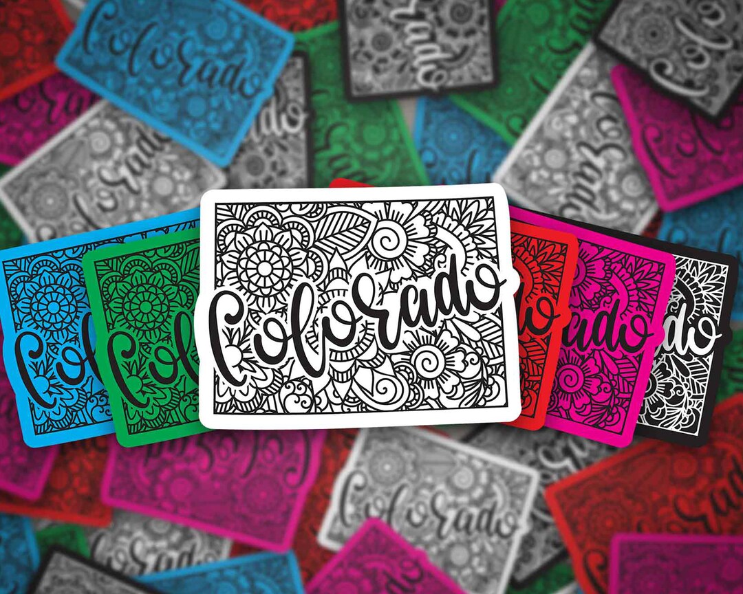 Colorado Sticker | Bumper Sticker | Bottle Sticker | Travel Sticker ...