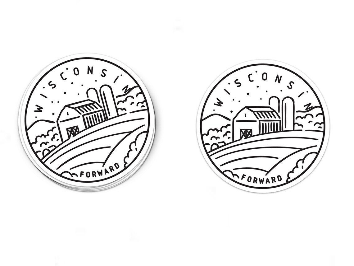 Wisconsin Sticker Wisconsin Decal Multiple Sizes Available | Etsy