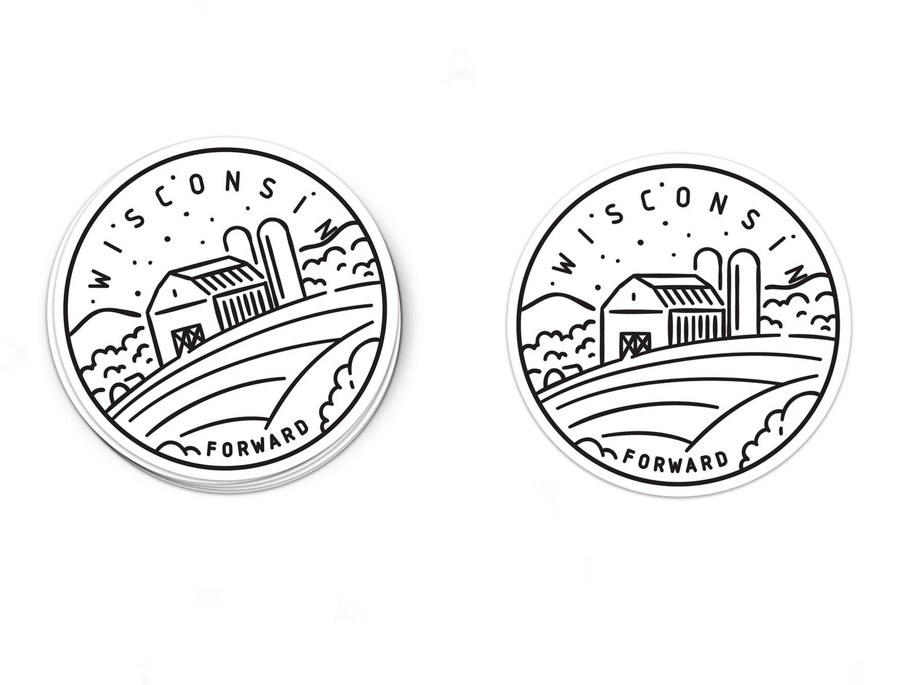 Wisconsin Sticker Wisconsin Decal Multiple Sizes Available | Etsy