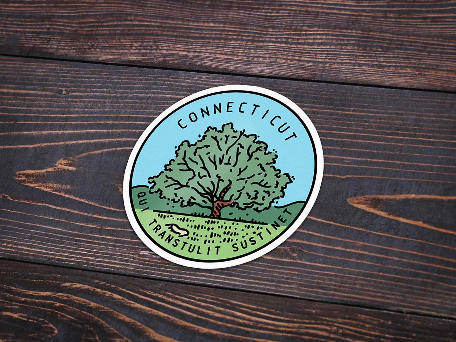 Connecticut Sticker | Connecticut Decal | Multiple Sizes | Bumper ...