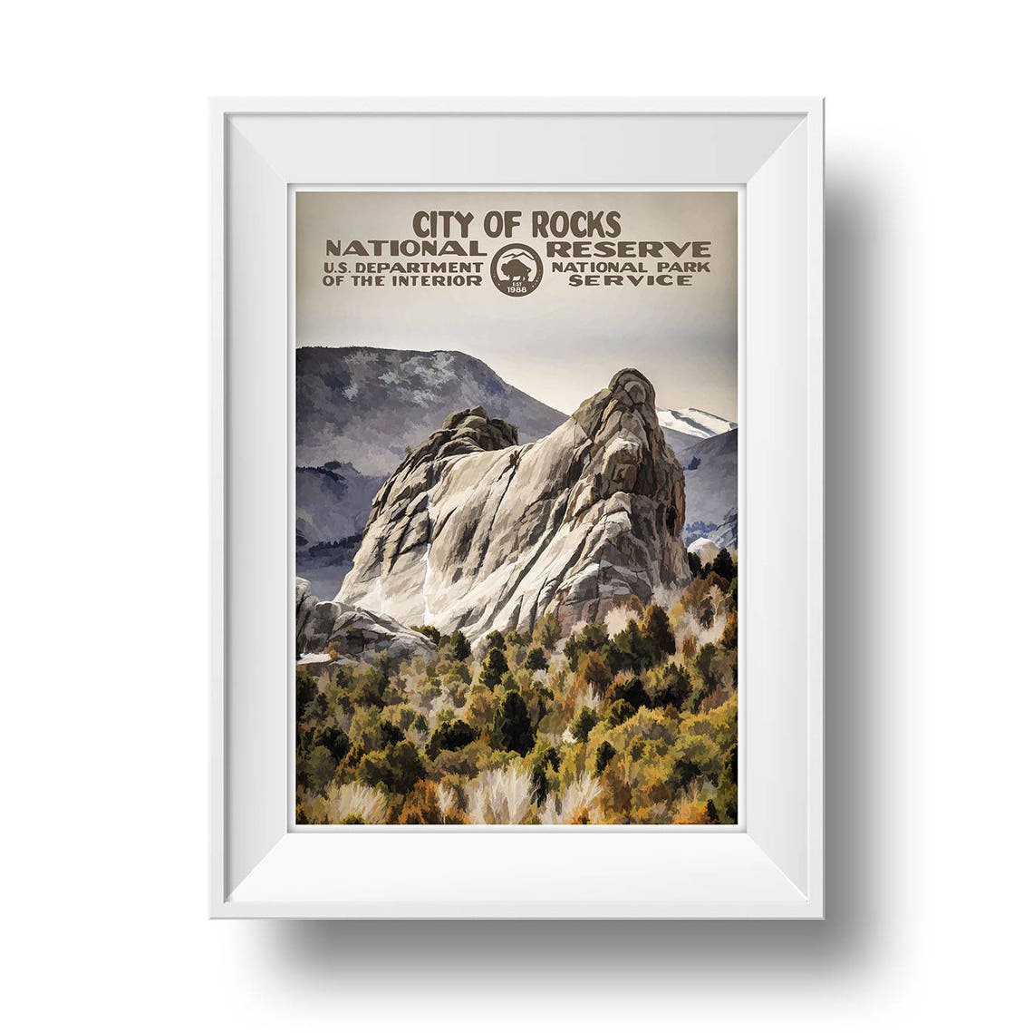 City of Rocks National Reserve Poster | Etsy
