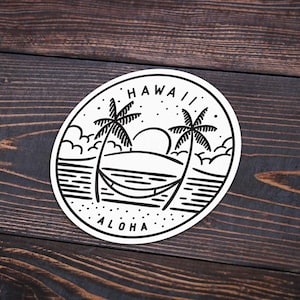 Hawaii Sticker | Hawaii Decal | Multiple Sizes | Bumper Sticker | Water ...