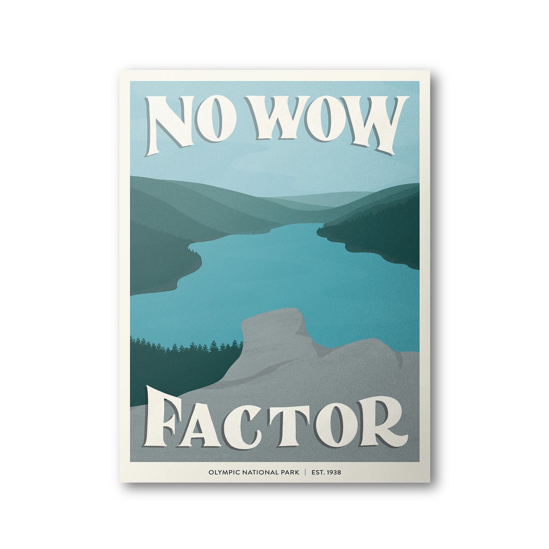Olympic National Park Poster | Subpar Parks Poster - Etsy