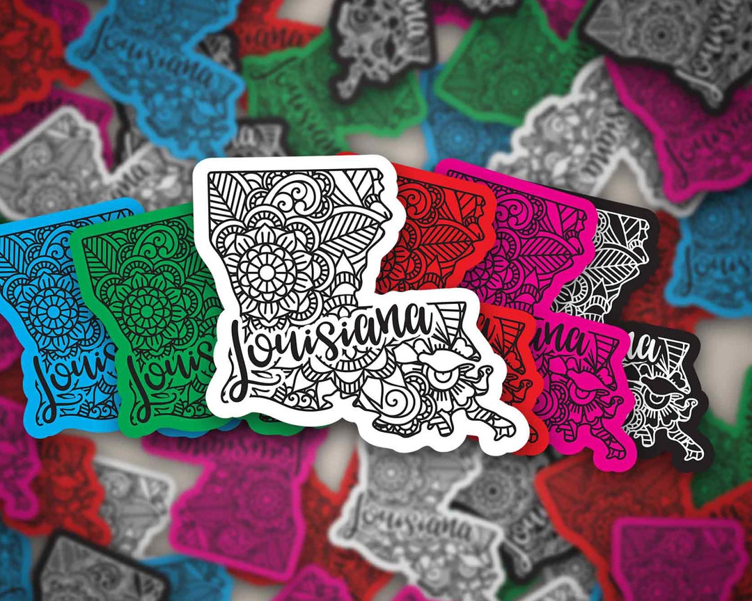 Louisiana Sticker | Bumper Sticker | Bottle Sticker | Travel Sticker ...