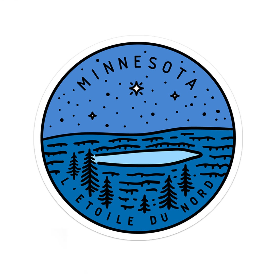 Minnesota Sticker | Minnesota Decal | Multiple Sizes | Bumper Sticker ...