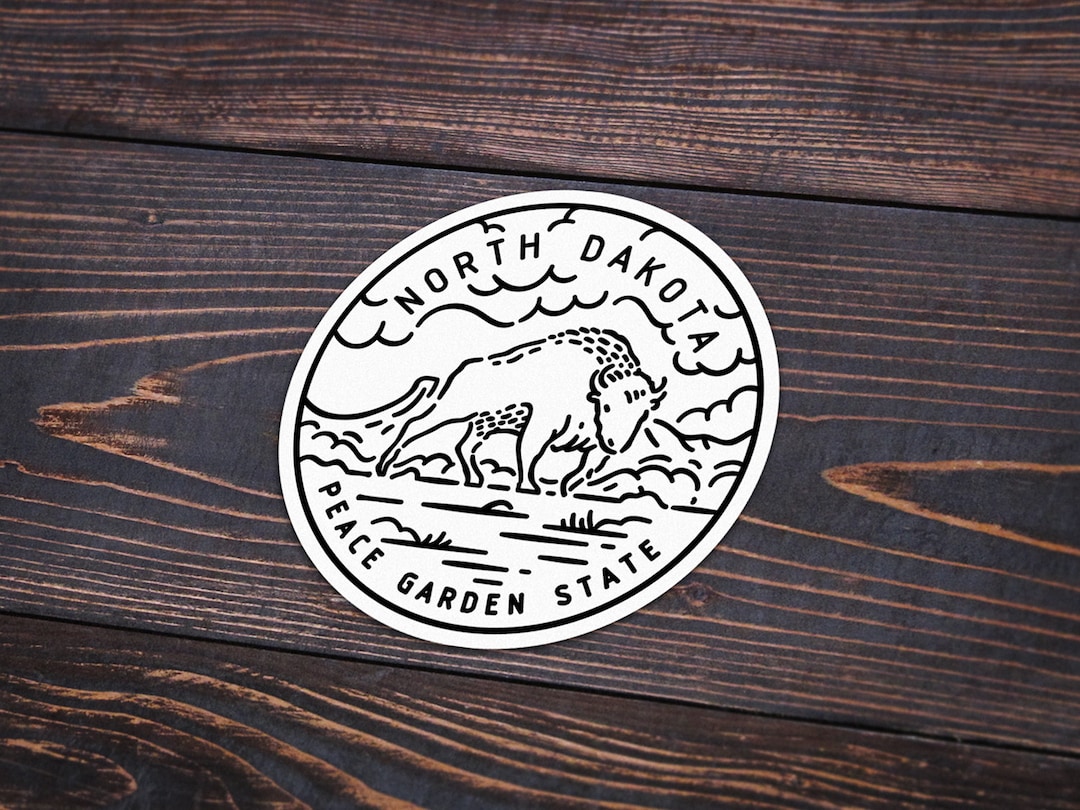 North Dakota Sticker | North Dakota Decal | Multiple Sizes | Bumper ...