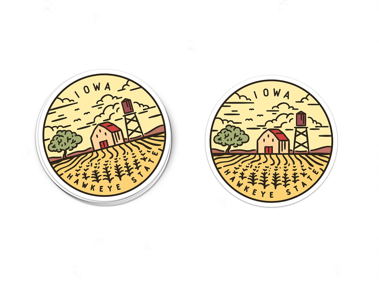 Iowa Sticker | Iowa Decal | Multiple Sizes | Bumper Sticker | Water ...
