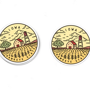 Iowa Sticker | Iowa Decal | Multiple Sizes | Bumper Sticker | Water ...
