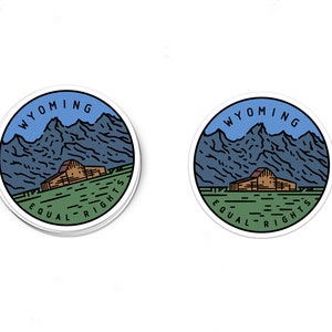 Wyoming Sticker | Wyoming Decal | Multiple Sizes | Bumper Sticker ...