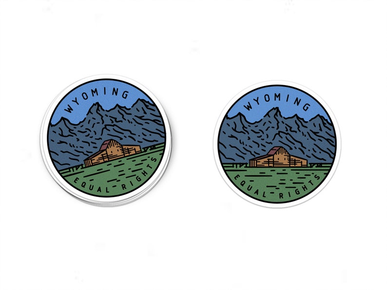 Wyoming Sticker | Wyoming Decal | Multiple Sizes | Bumper Sticker ...