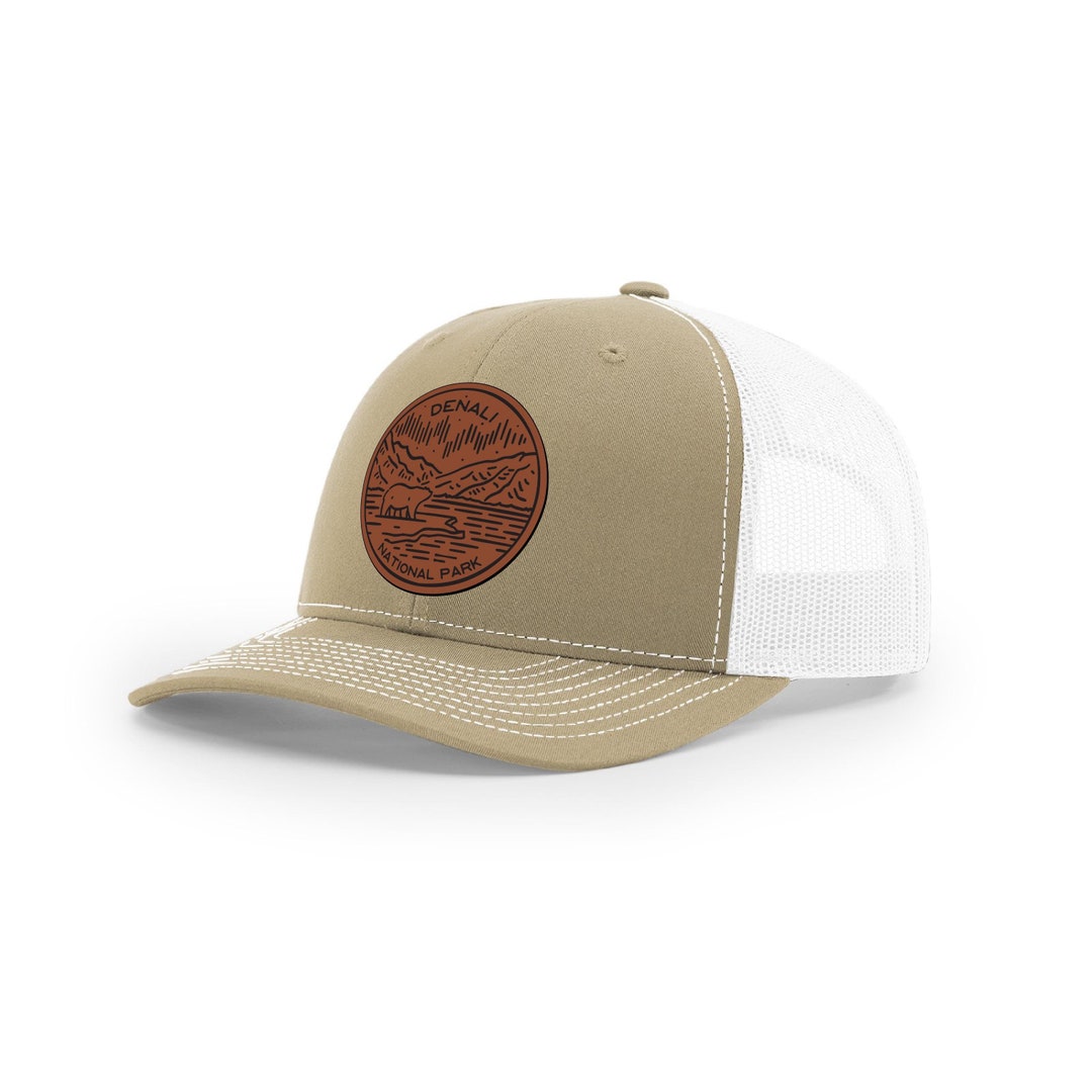 Denali National Park Hat | Trucker Hat | National Park Hat | Leather ...
