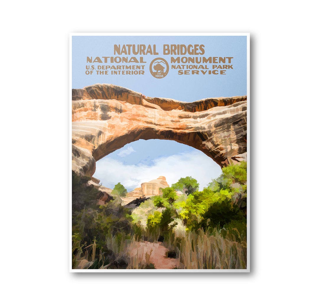 Natural Bridges National Monument Poster - Etsy
