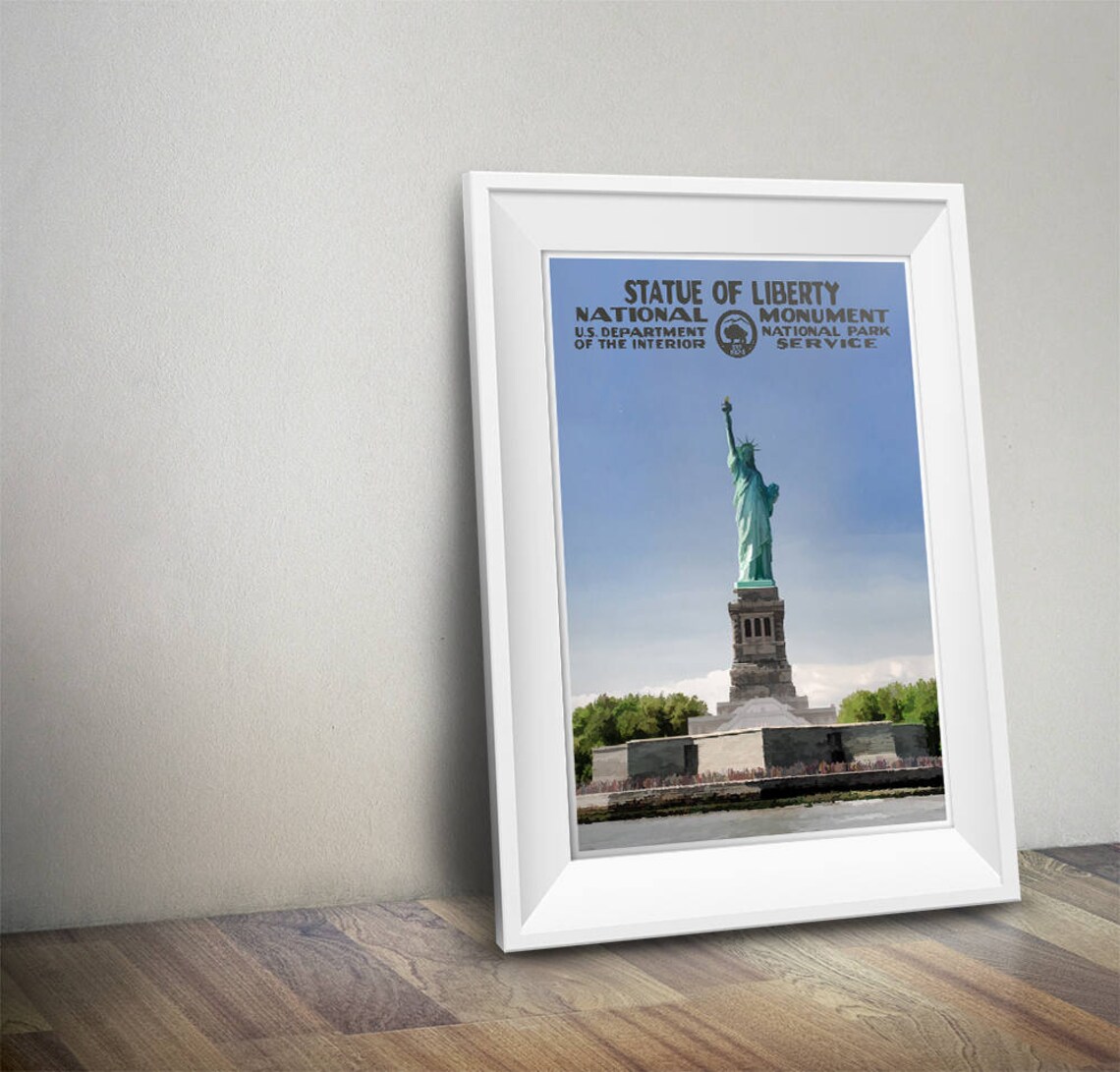 Statue of Liberty National Monument Poster National Park - Etsy