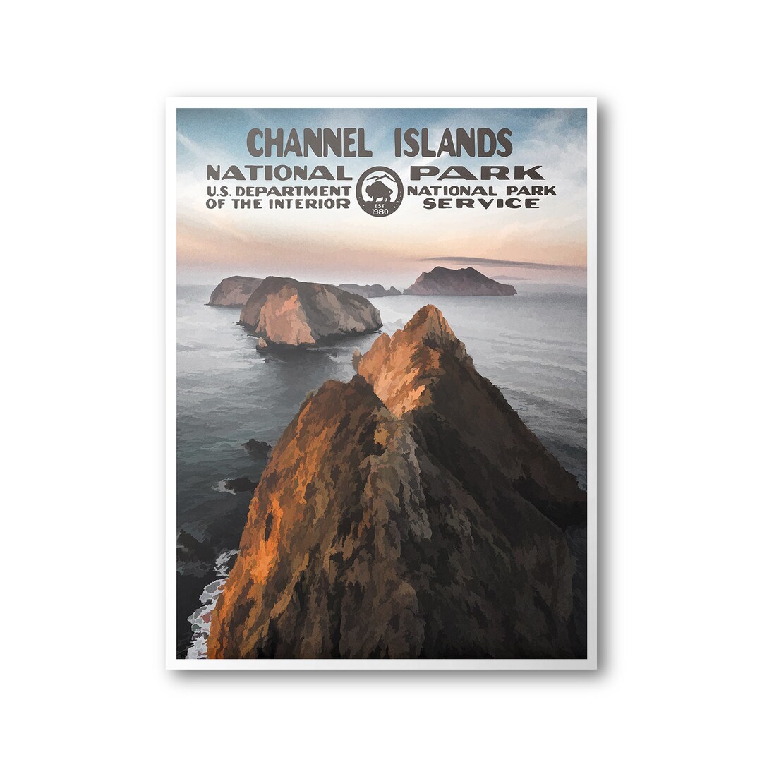 Channel Islands National Park Poster | National Park Poster | National ...