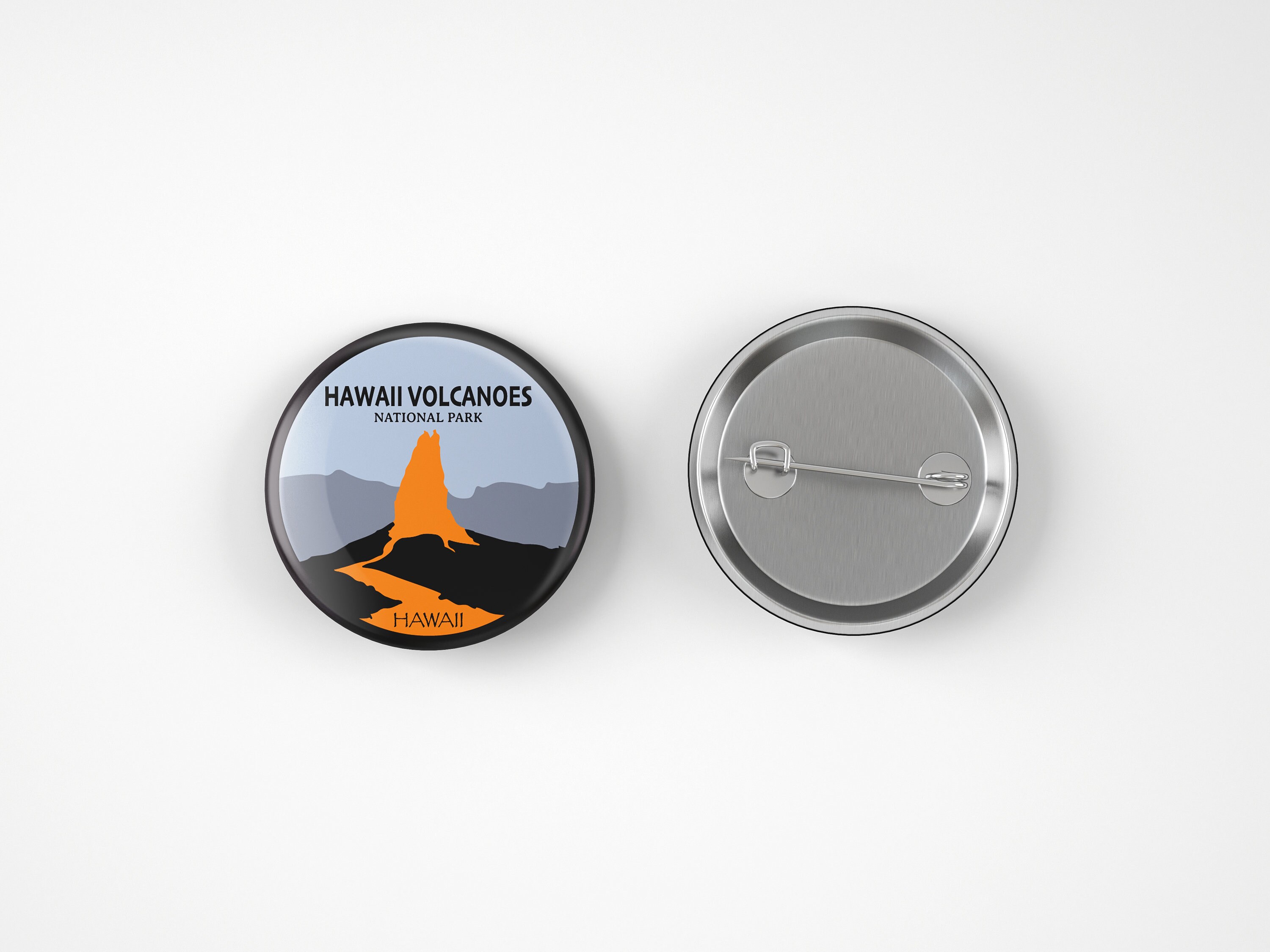 Hawaii Volcanoes National Park Button Pin | Pinback Button | Backpack ...