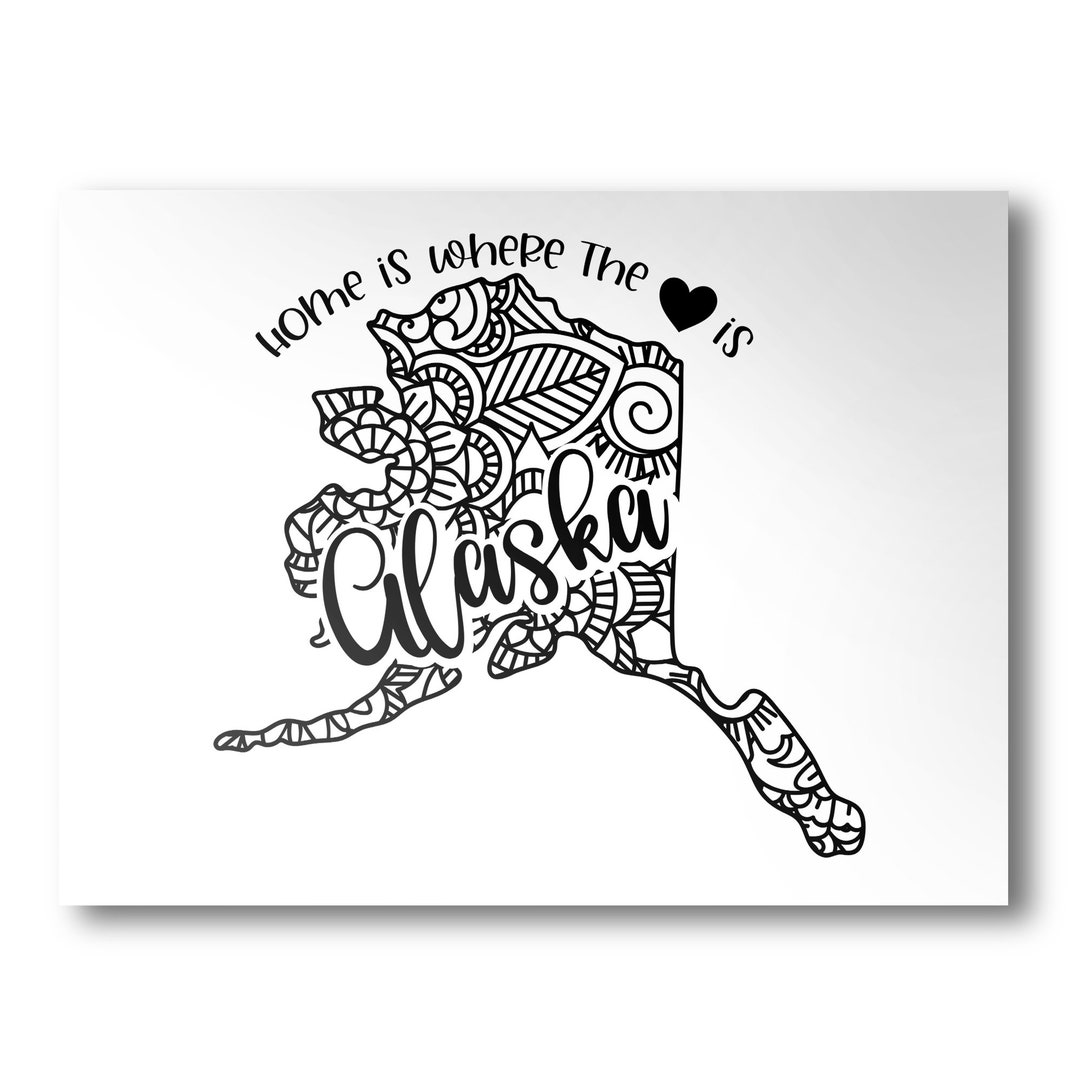 Alaska Poster | Minimalist State Poster | Wall Art | State Poster | Art ...