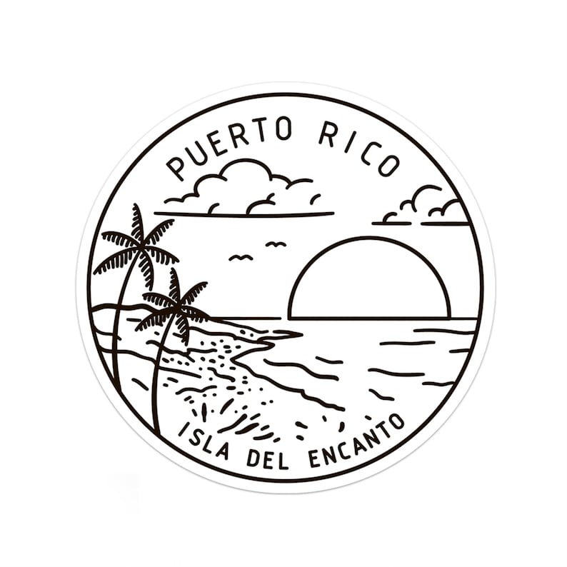 Puerto Rico Sticker Puerto Rico Decal Multiple Sizes - Etsy