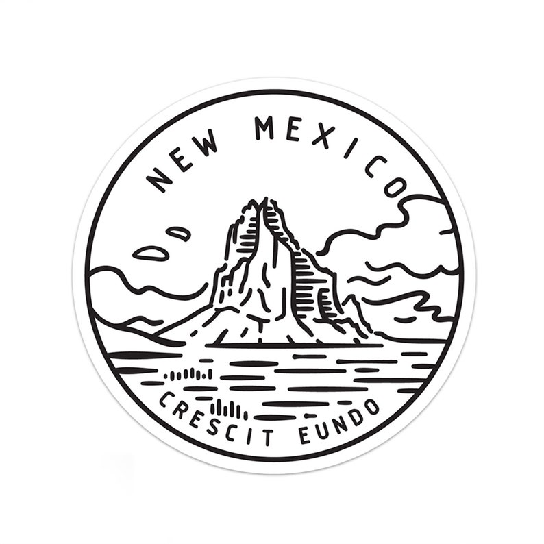 New Mexico Sticker | New Mexico Decal | Multiple Sizes | Bumper Sticker ...